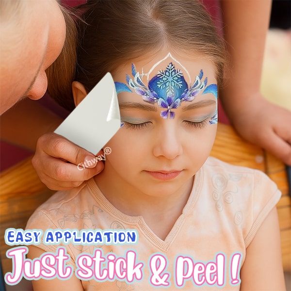 Re Useable Easy-Stick Realistic Face Paint Sticker Set – TakeIt